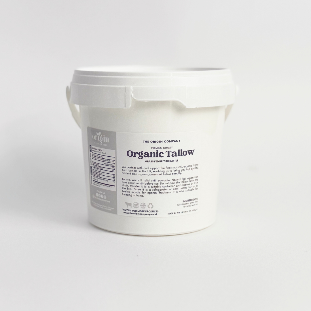 Organic Grass-Fed Beef Tallow 500g | Family Jar